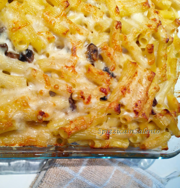 Spizzica in Salento...: Canneroni Rigati al Forno con Champignon