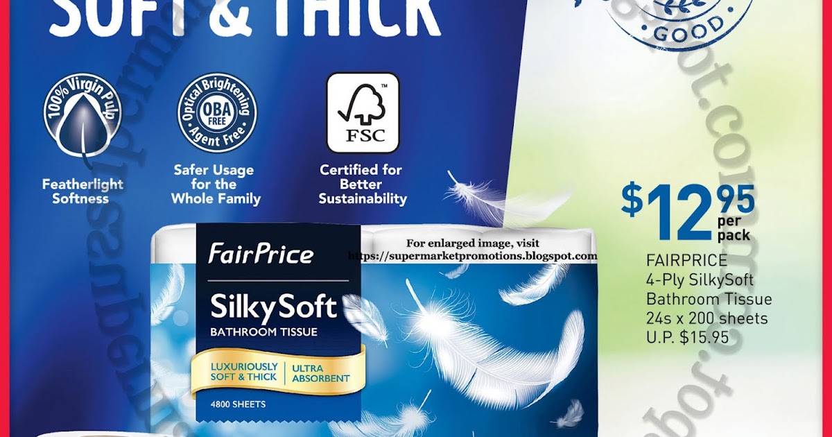 NTUC FairPrice SilkySoft Bathroom Tissue Promotion 02 - 15 October 2020 ...