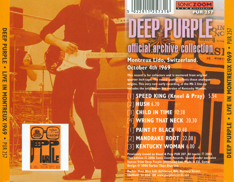 Classic Rock Covers Database: Deep Purple - Live in Montreux 69 (2006)