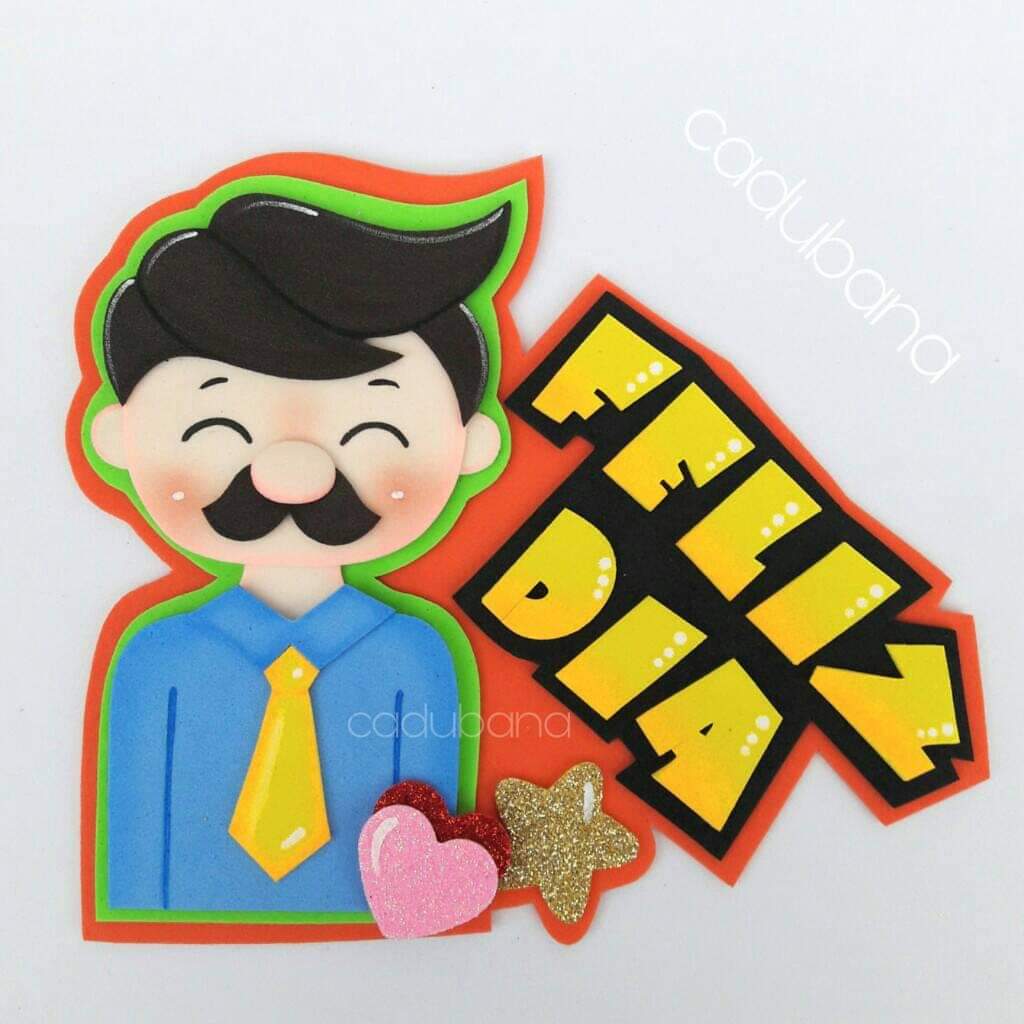 Placa feliz dia: Molde grátis - Ver e Fazer