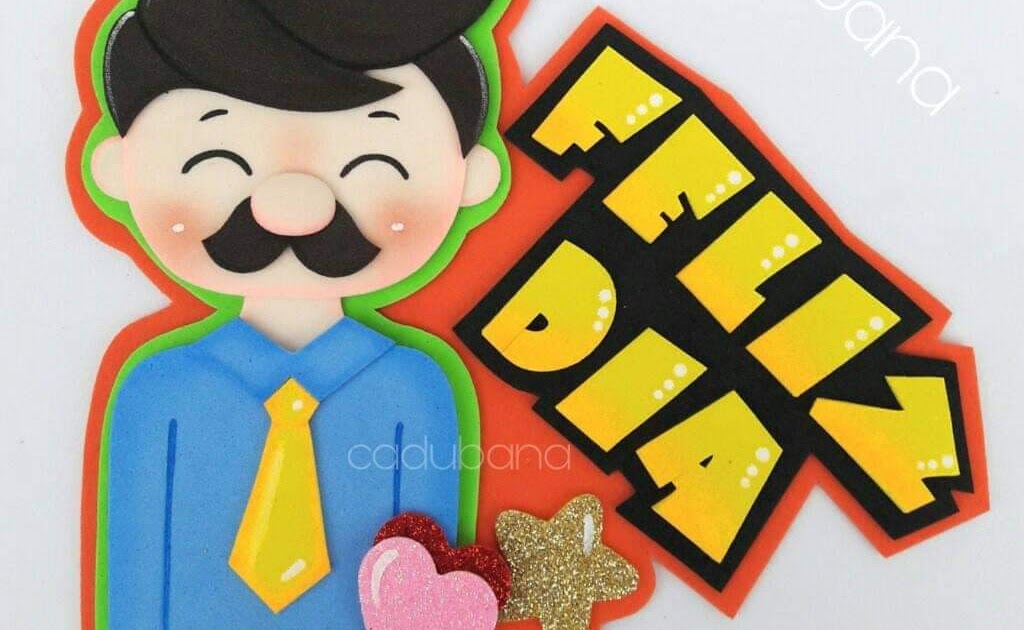 Placa feliz dia: Molde grátis - Ver e Fazer