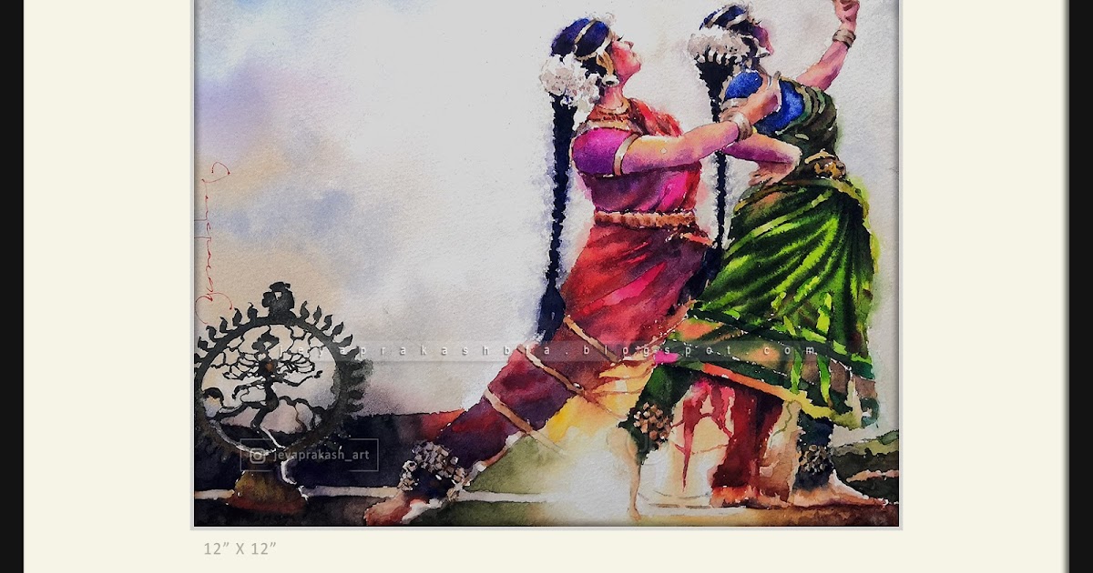 South Indian paintings: WATER COLOUR & ACRYLIC PAINTINGS