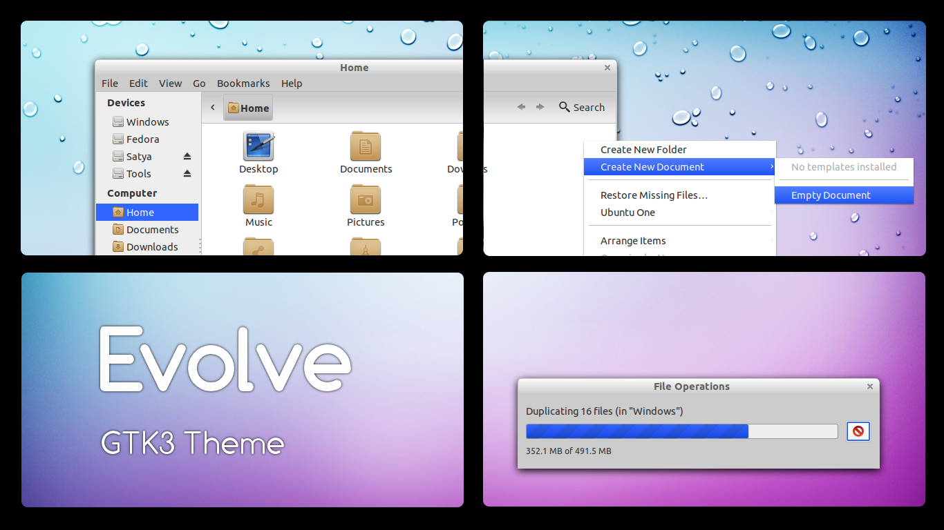 Satyas Gnome Shell Gtk Themes Ppa ~ Web Upd8 Ubuntu Linux Blog