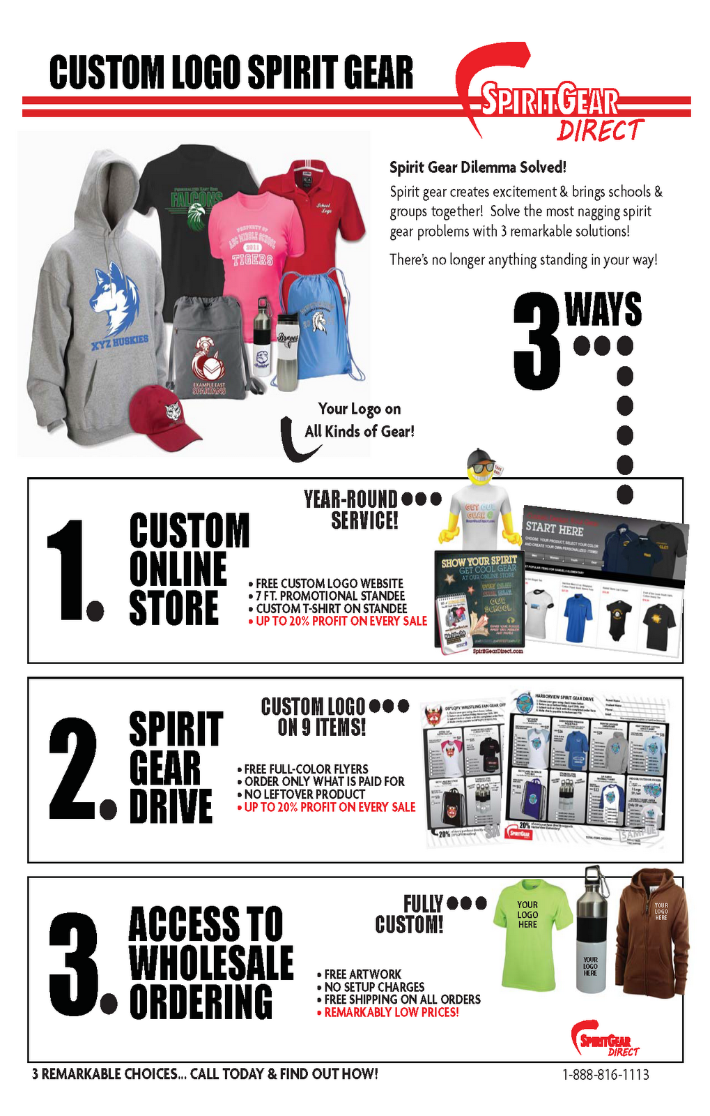 Spirit Gear Direct: Introducing Custom Logo Spirit Gear!