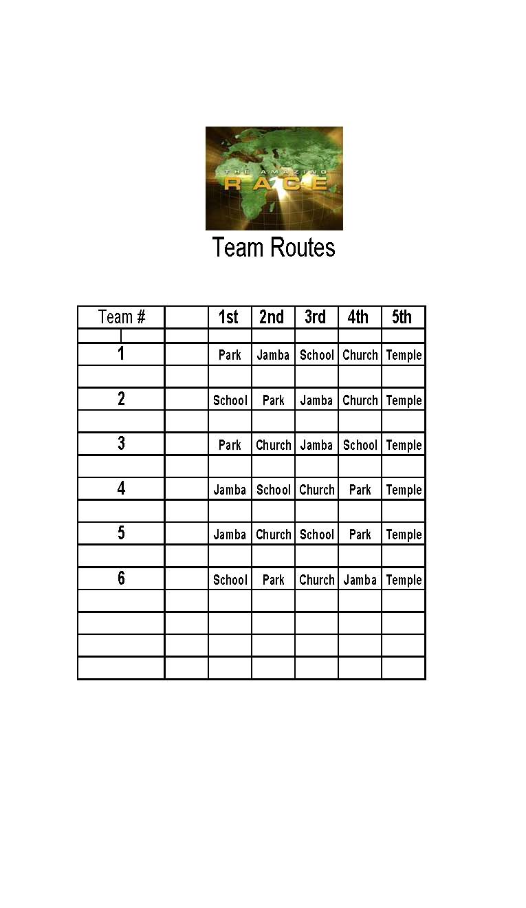 Apples 4 Bookworms: "Amazing Race"~ Combined Mutual Activity