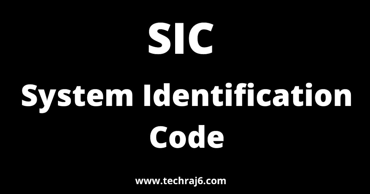 SIC full form, What is the full form of SIC