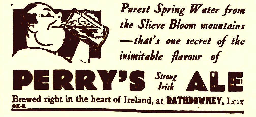 {Irish}Beer{History}FoodTravel: A Perry's Ale Advert - Lest we forget...