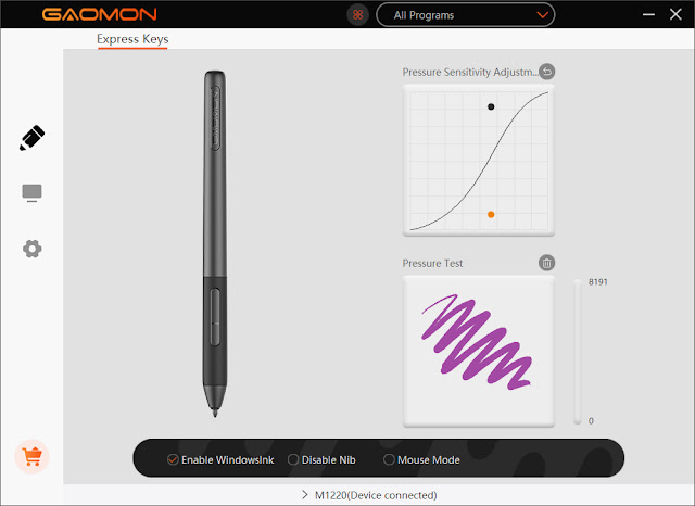 The Steve B Graphics Studio Ltd. Blog: GAOMON M1220 Tablet Review