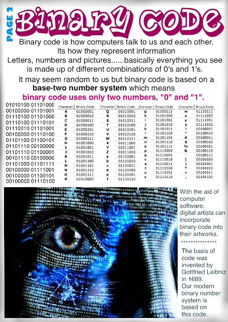 BINARY CODE DRAWING - Year 4/5 Science: Digital Technologies.