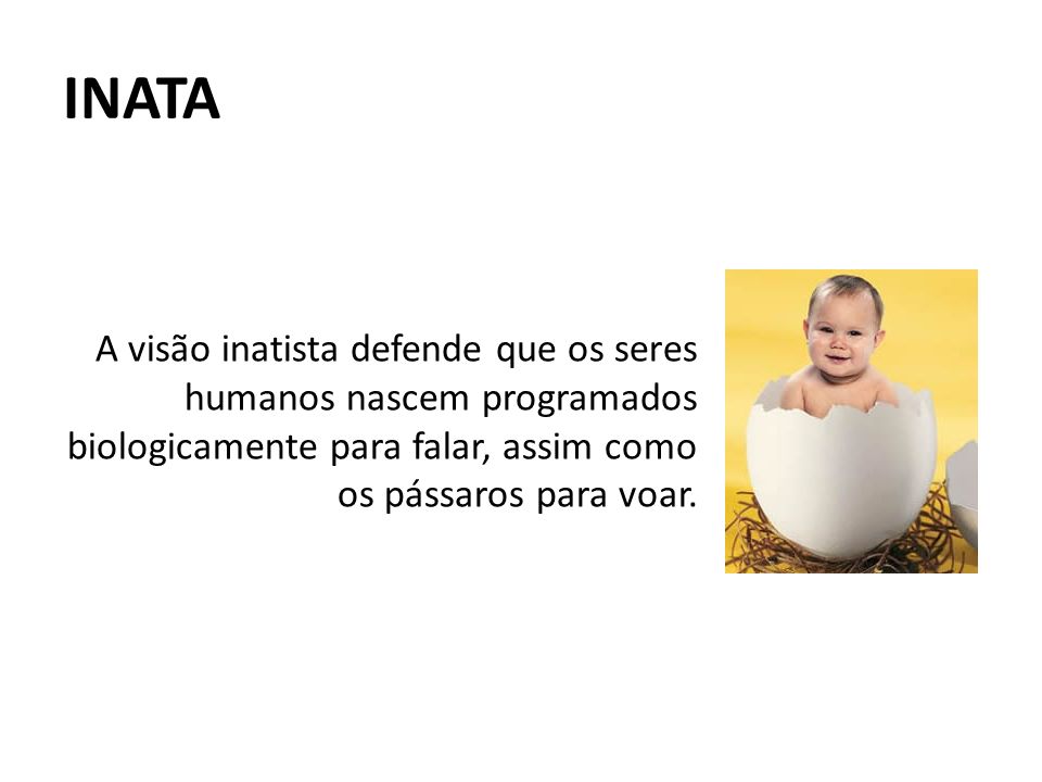 Pedagogia em ação: Teoria Inatista