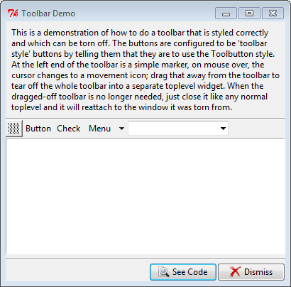 Py In My Eye: Tkinter Dockable Toolbar Demo