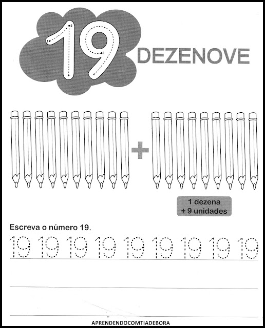 Aprendendo com a Tia Debora: NÚMERO 19