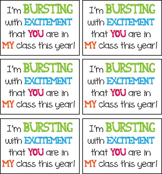 First day of school starbursts! | The Crafty Teacher