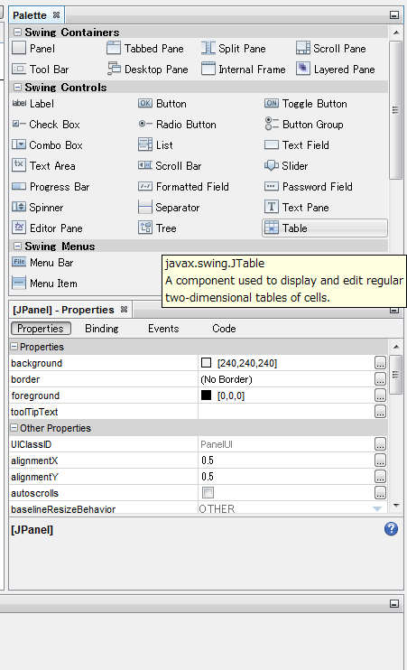 Starting Programming at age 29: Java JTable using NetBeans GUI builder