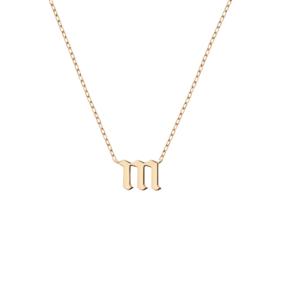 Letter M Necklace ~ Thankyou Letter