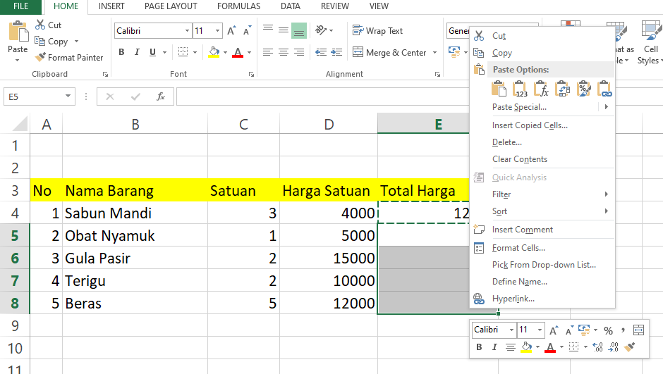 2 Cara Mudah Copy Paste Rumus atau Fungsi di Microsoft Excel - SMP Excel