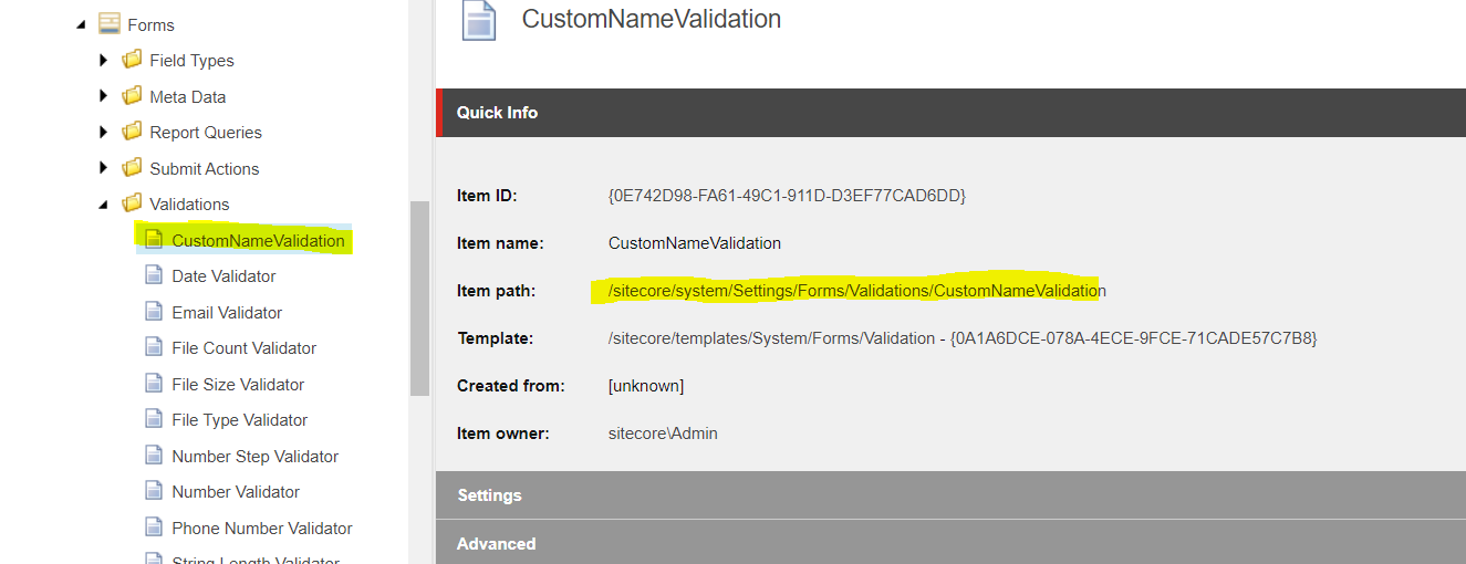 Add Custom Validation in Sitecore 9.3 Forms