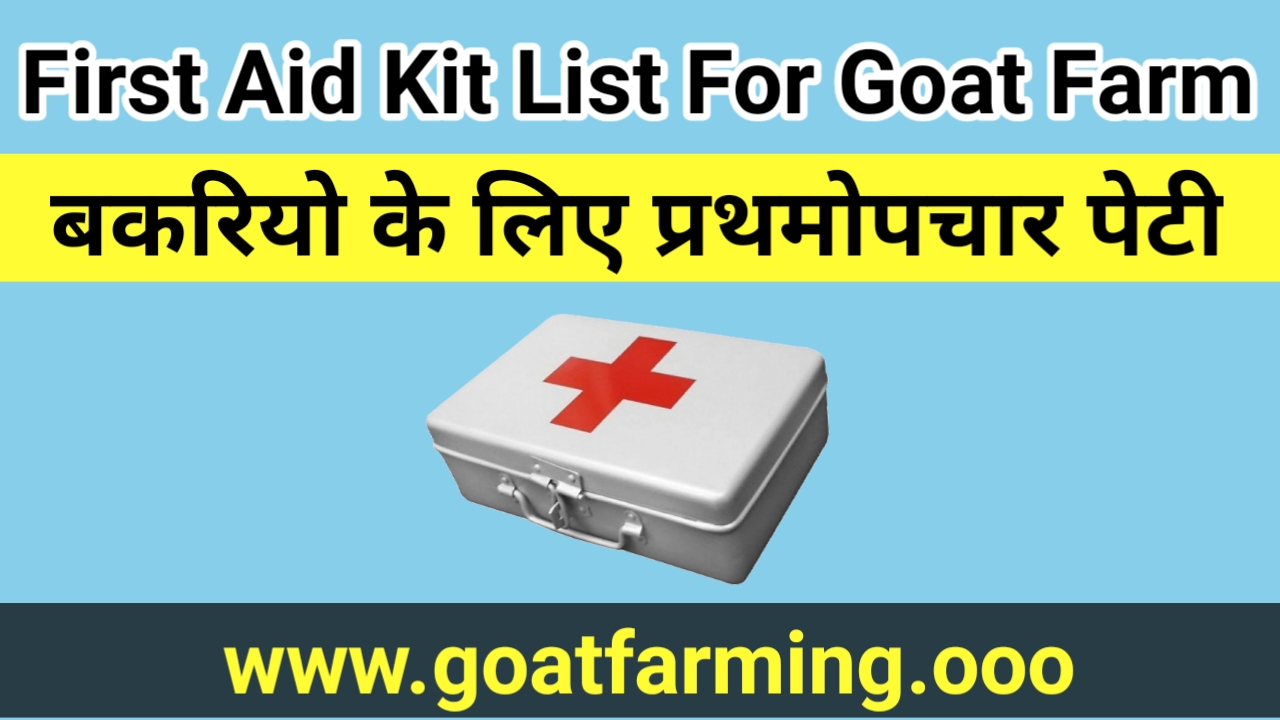 Goat First Aid Kit List at Kenton Bridges blog