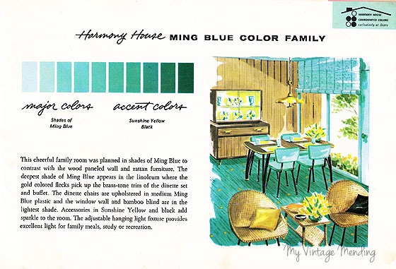 My Vintage Mending: Harmony colors at last...