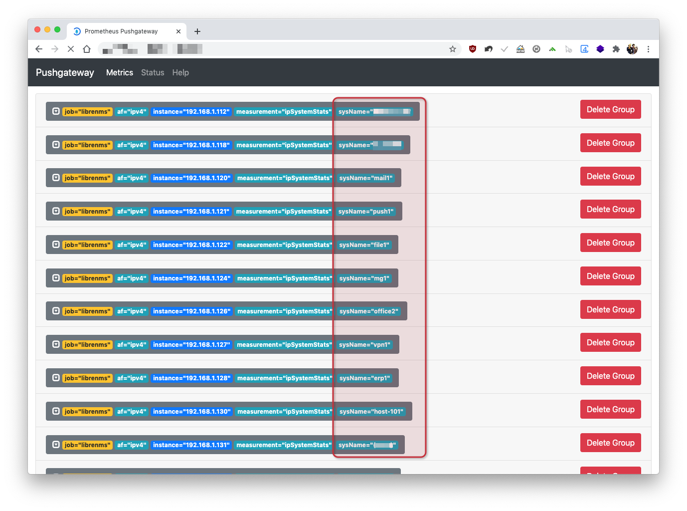 節省工具箱 Jason Tools: [經驗分享] LibreNMS 搭配 Prometheus 時取用 sysName