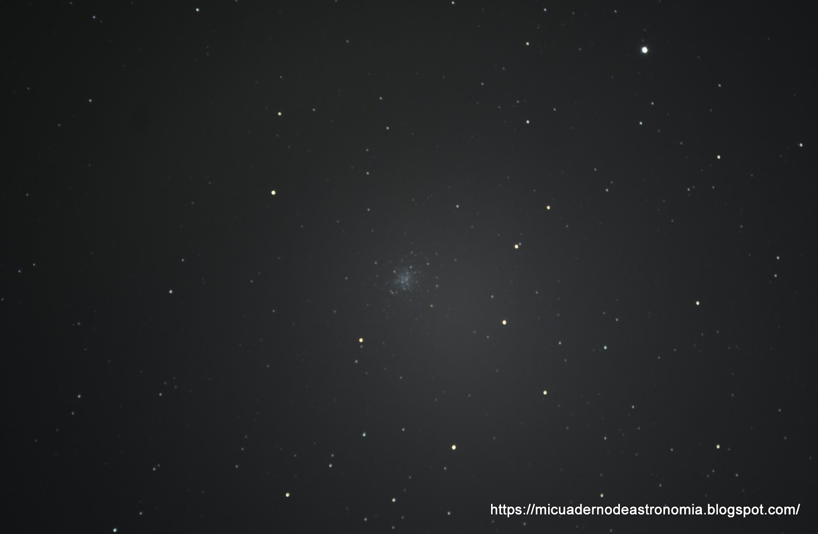 Mi cuaderno de Astronomia : Messier 68 - Cumulo Globular