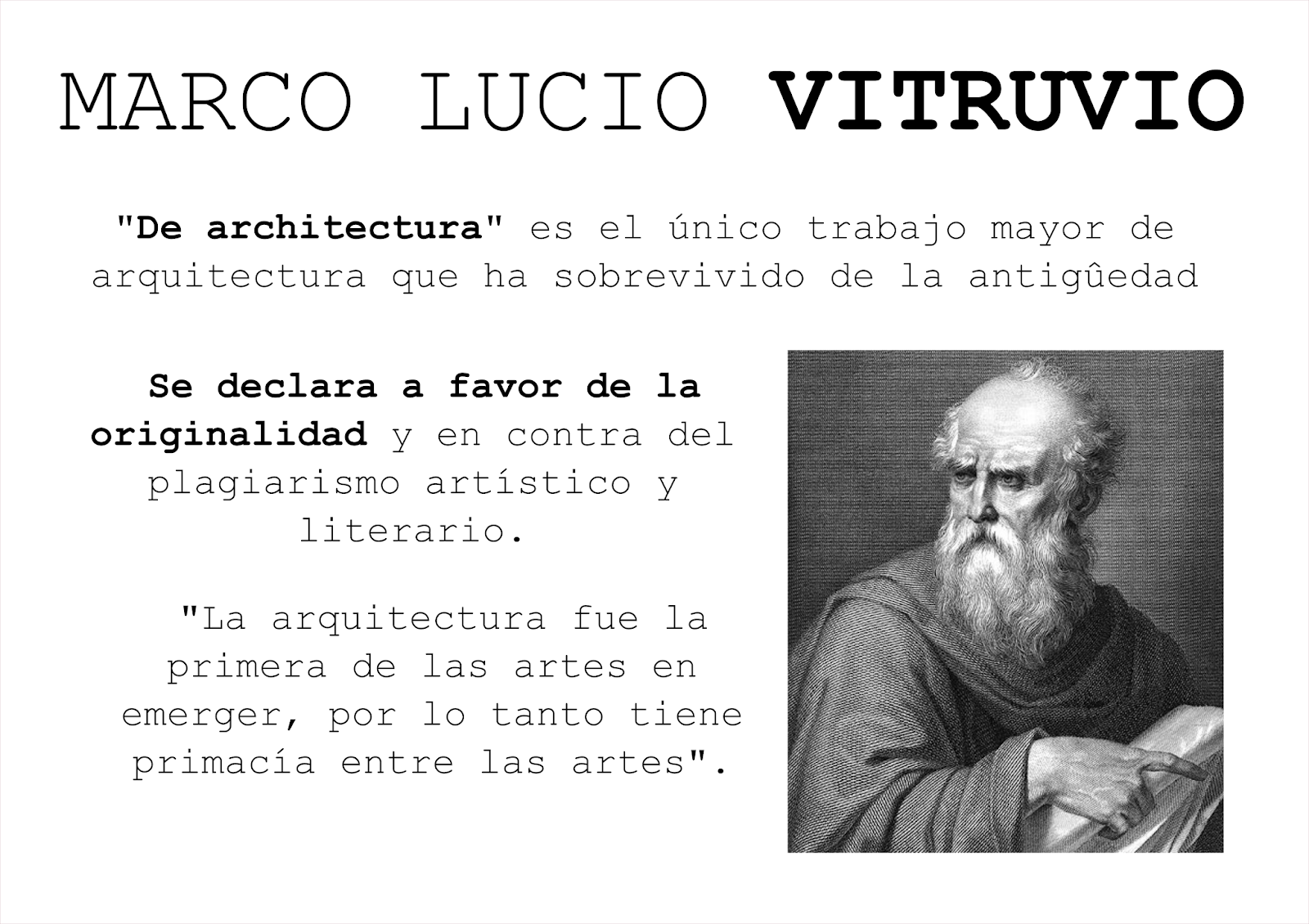 Arquitectura como hecho cultural: Marco Lucio Vitruvio Polión