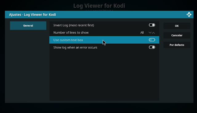 LOG VIEWER y los SCRIPT MODULES - PLUGINSXBMC