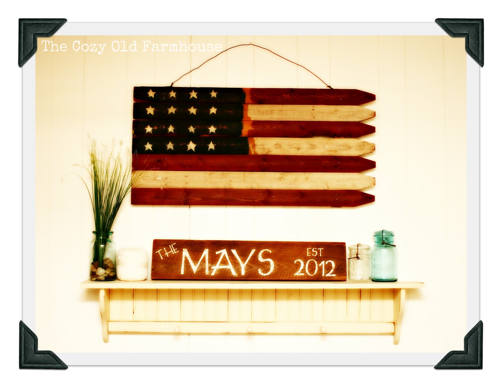 The Cozy Old "Farmhouse": Rustic Sign with Reclaimed Lumber