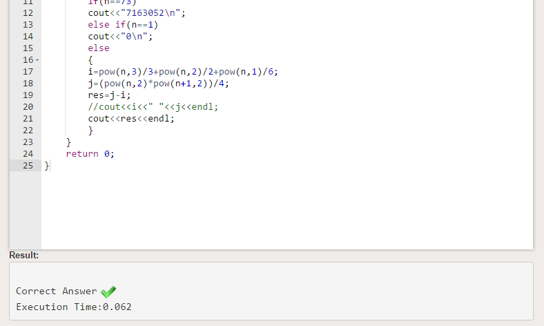 Geeksforgeeks Solution For " Rectangles in N*N Board