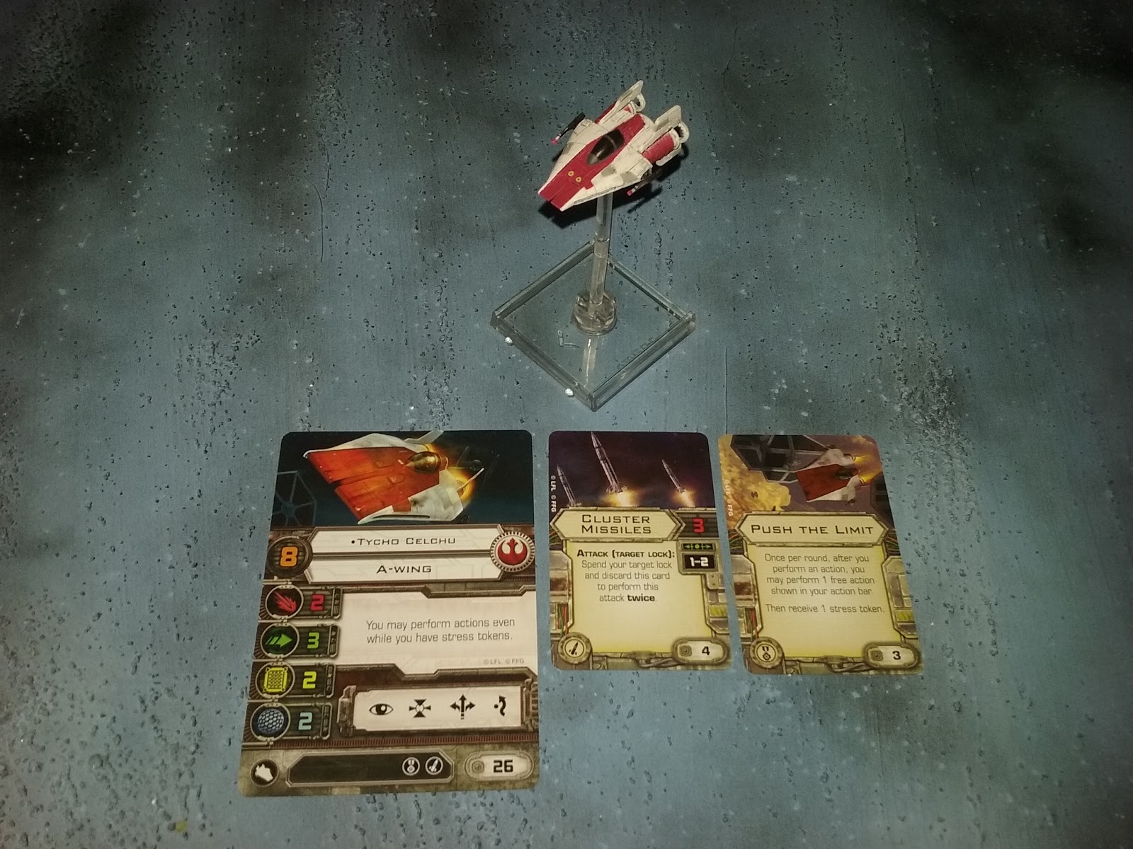 A-Wing ship build for X-Wing Miniatures game