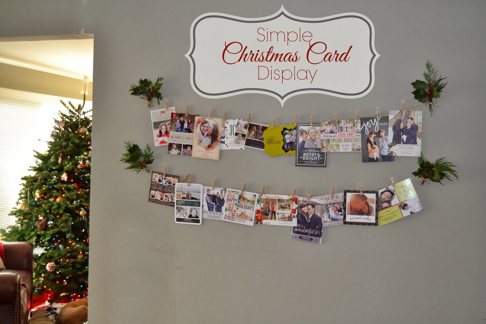From Foothills to Fog: Simple Holiday Card Display