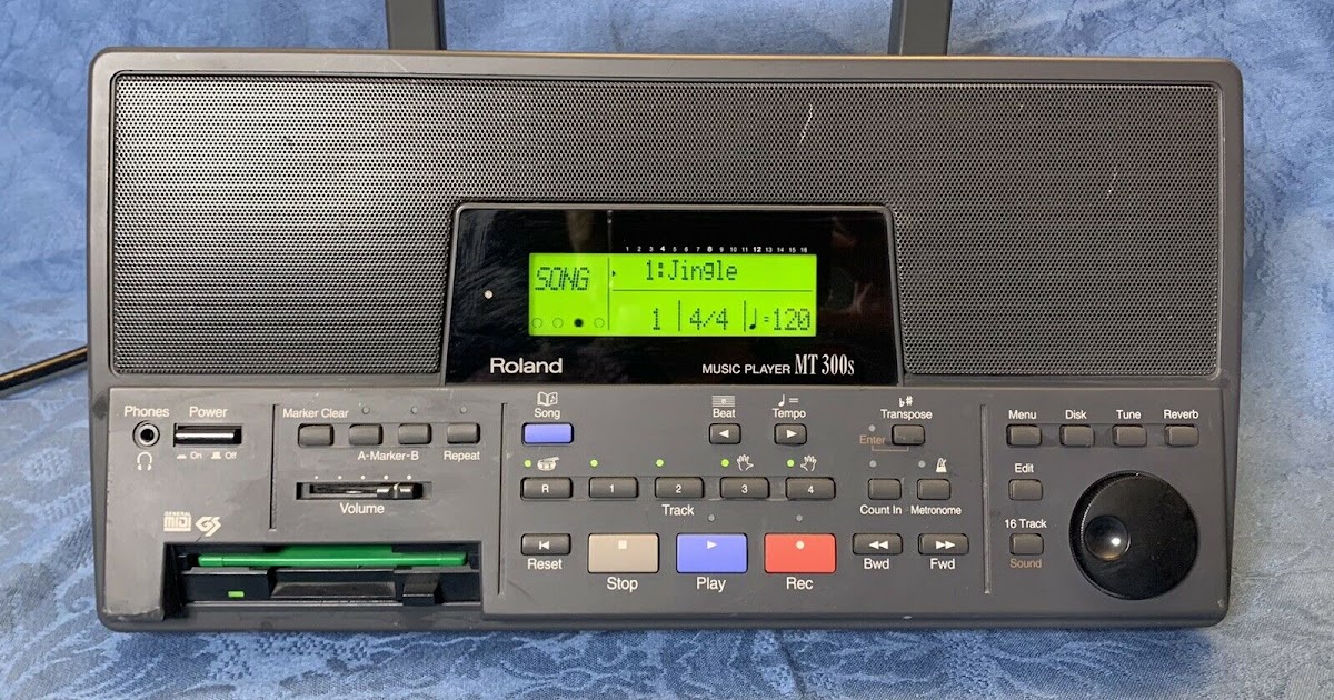 MATRIXSYNTH: Roland Boom Box Style Music Player MT 300S MIDI Recorder ...