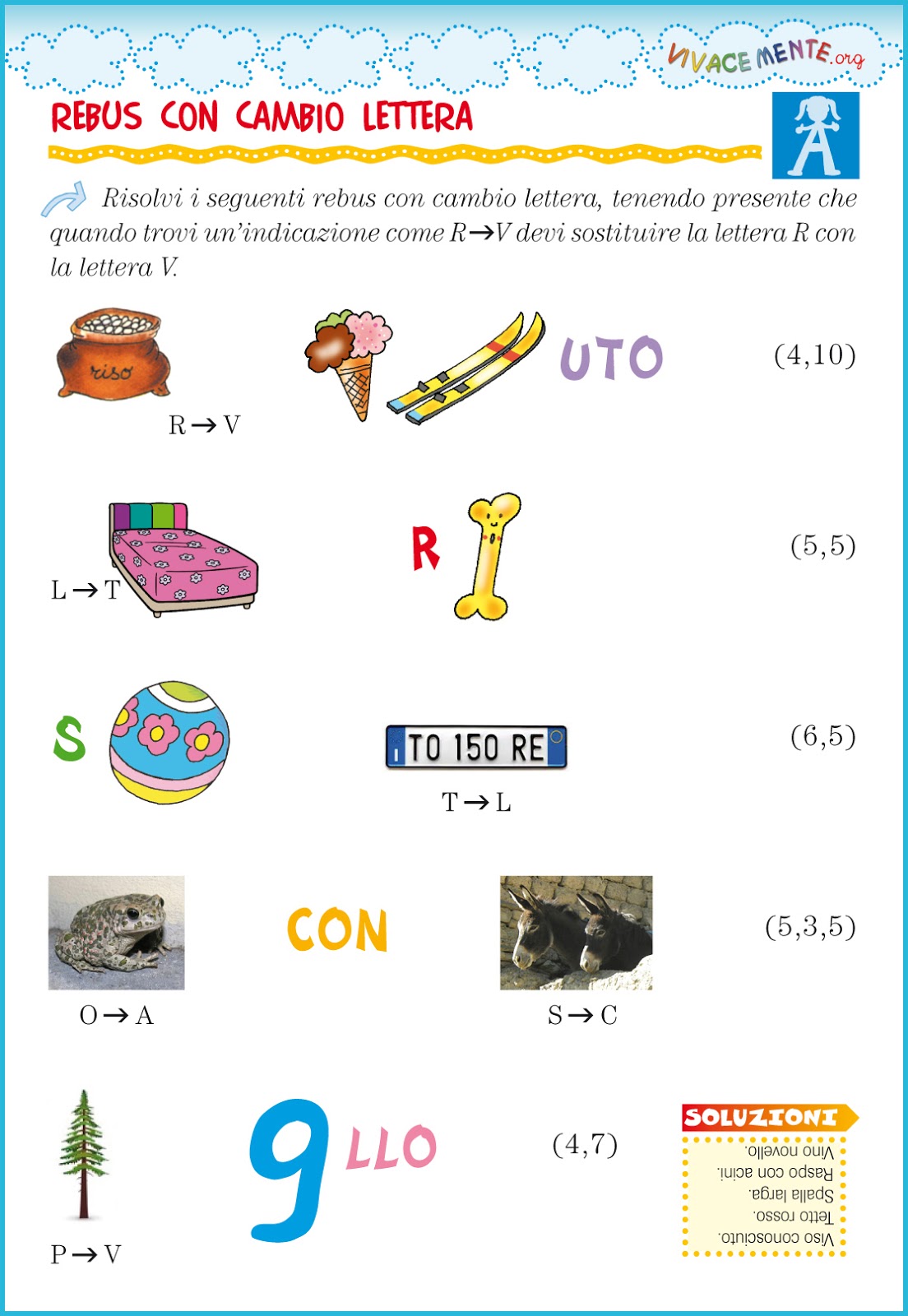 VIVACEMENTE il giornalino del cuore e della mente: Rebus con cambio ...