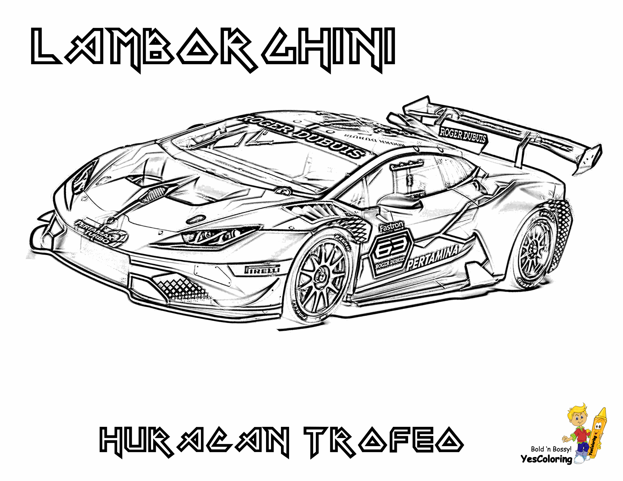 Lamborghini Coloring Pages 2 ~ Coloring Pages
