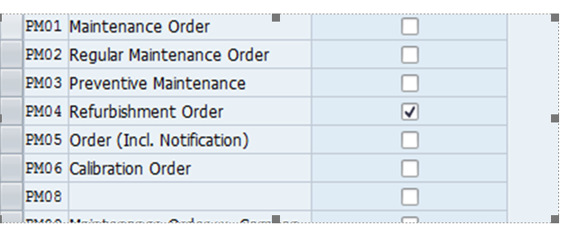 SAP PM/CS / EAM : Refurbishment Process