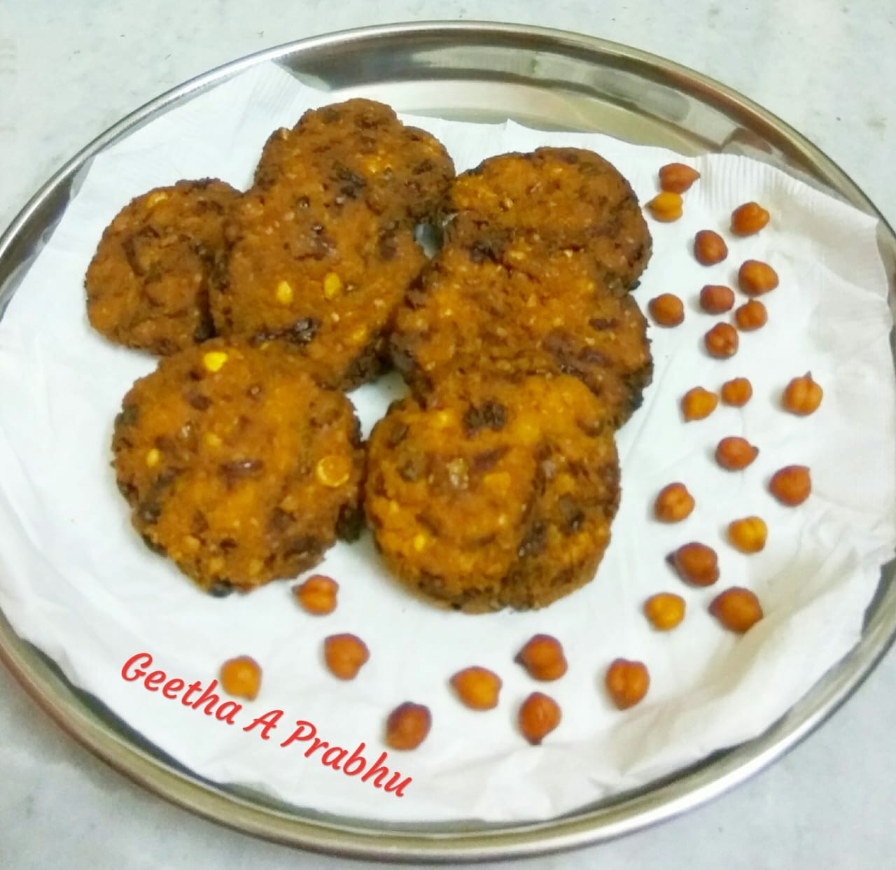Cooking With Geetha: Chickpeas Vada /Karuppu Kadala Vada