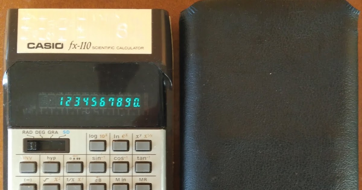Retro Ordenadores Orty: Calculadora Casio fx-110 Scientific Calculator ...