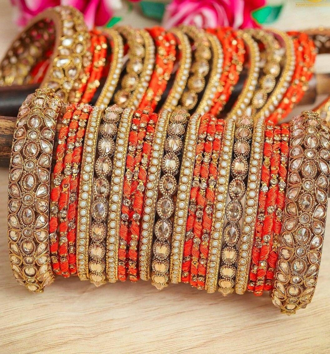 Colorful bridal bangles sets
