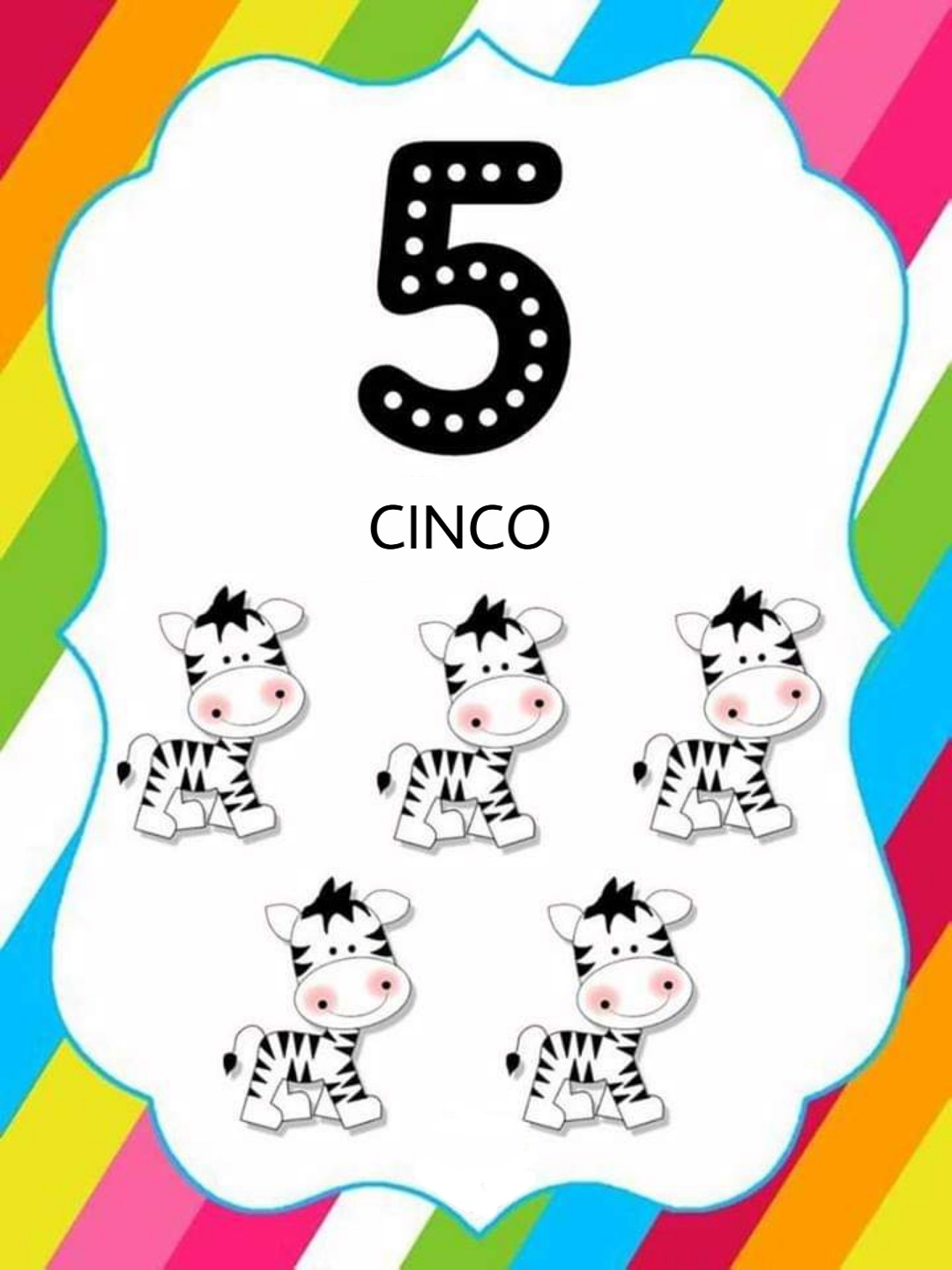 Cards numéricos Cards coloridos e ilustrados com os números e as ...