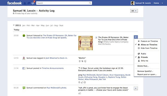 Facebook Introduces New Timeline that help you to express your own history!