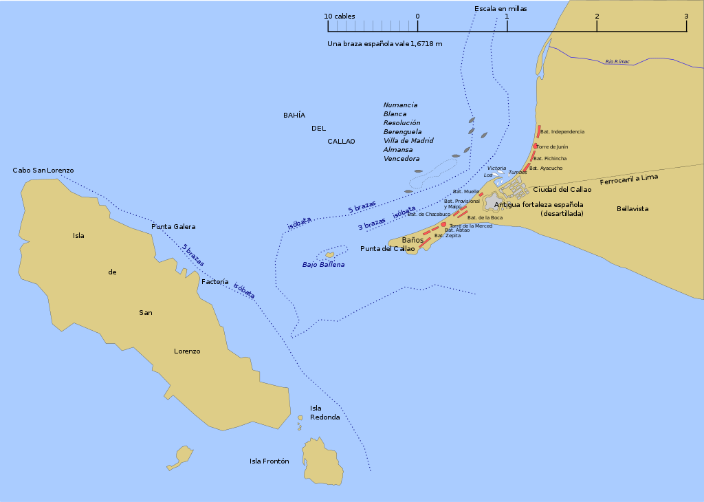 HISCULT: Combate del 2 de Mayo en El Callao - 1866 Guerra hispano ...
