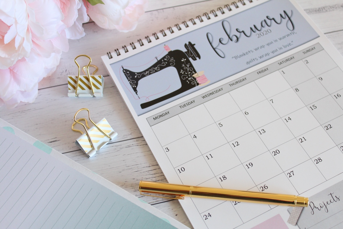 Free 2020 Calendar - Every Day Is A Day To Create! - Threadbare Creations