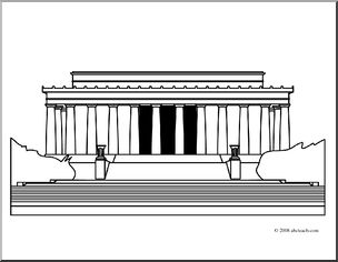 Lincoln Memorial Coloring Page ~ Coloring Pages