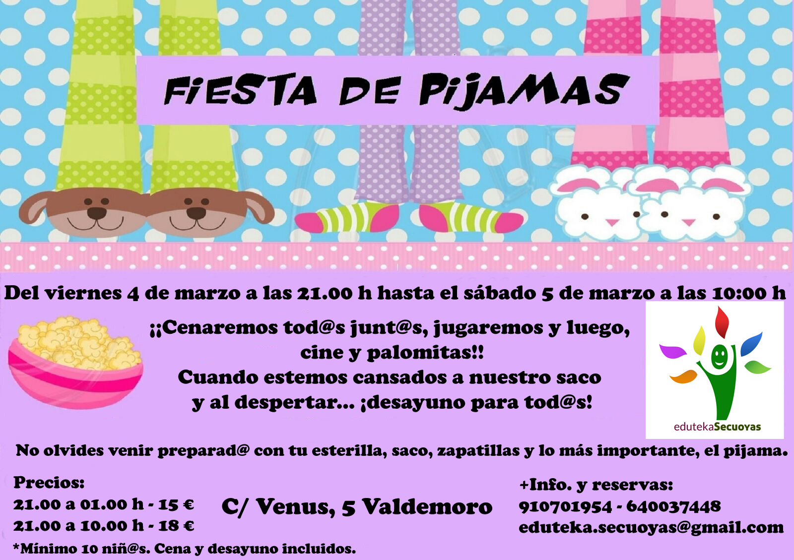 I FIESTA DE PIJAMAS
