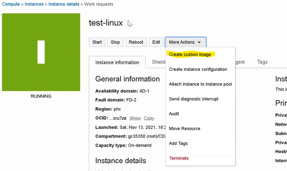 How to create custom images in OCI(Oracle Cloud Infrastructure ...