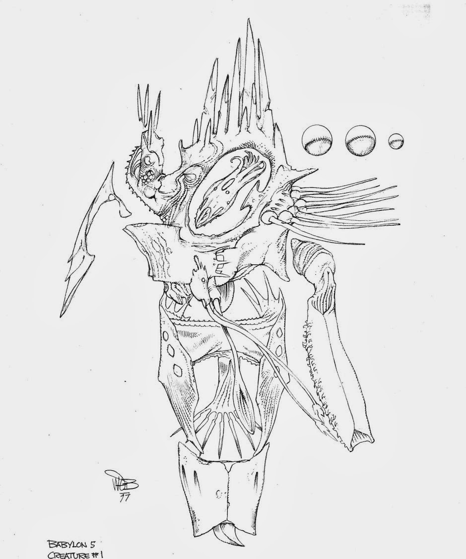 BABYLON 5: THIRDSPACE Alien Concept Art by Wayne Barlowe « Film Sketchr