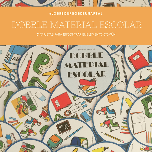 LOS RECURSOS DE UNA PT-AL: JUEGO DEL DOBBLE: MATERIAL ESCOLAR