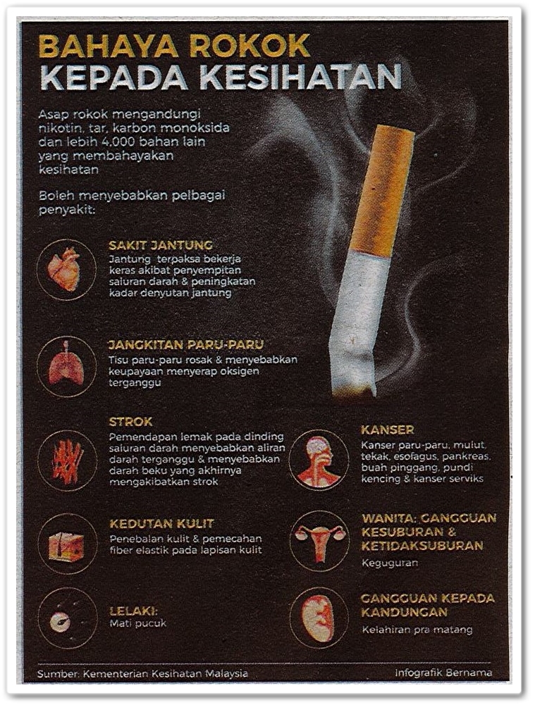 Bahaya rokok kepada kesihatan - BLOG PERPUSTAKAAN JBPM