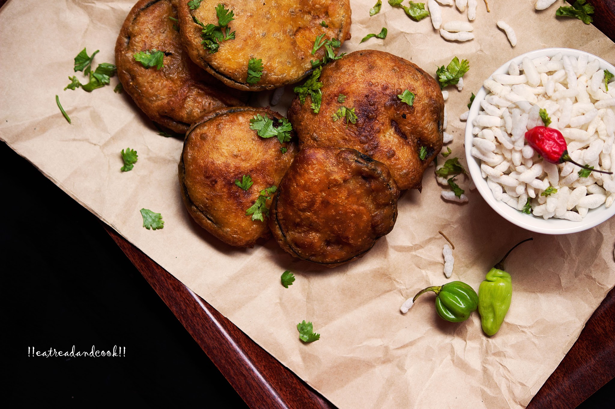 Beguni / Bengali Eggplant Fritters